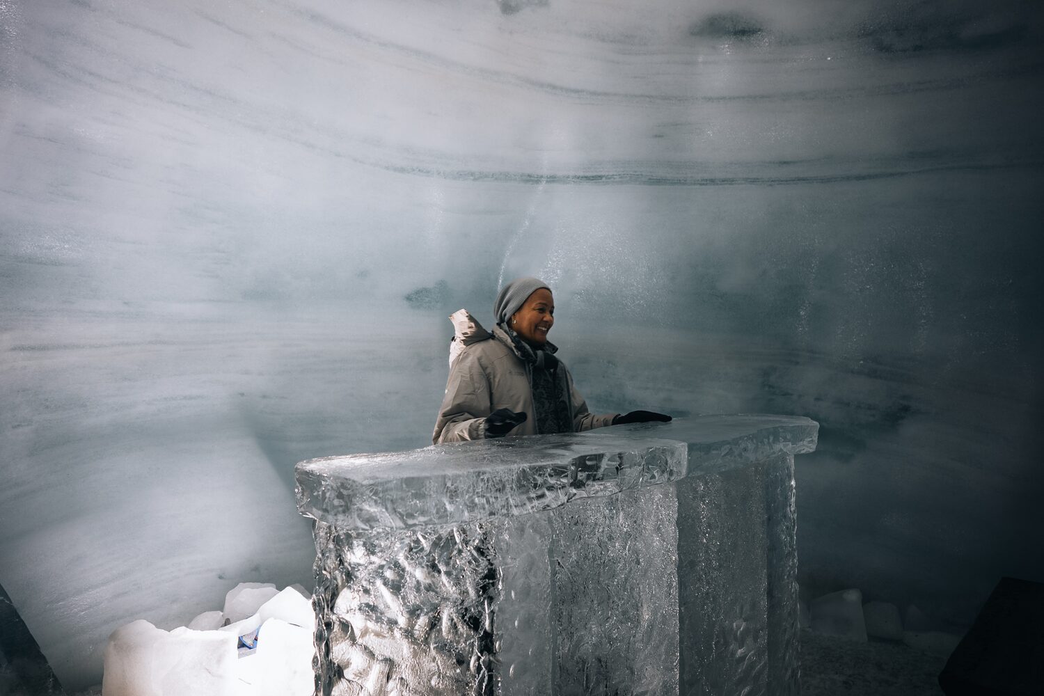 UN's Top Official Visits the Ice Tunnel | Into the Glacier